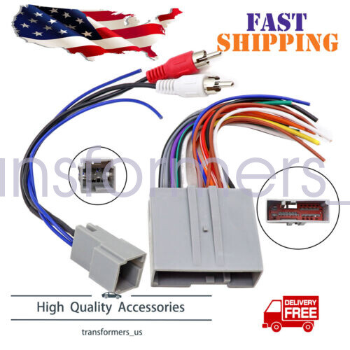 Car Stereo Radio wiring Harness Adapter Plug Kit fits Ford Explorer ...
