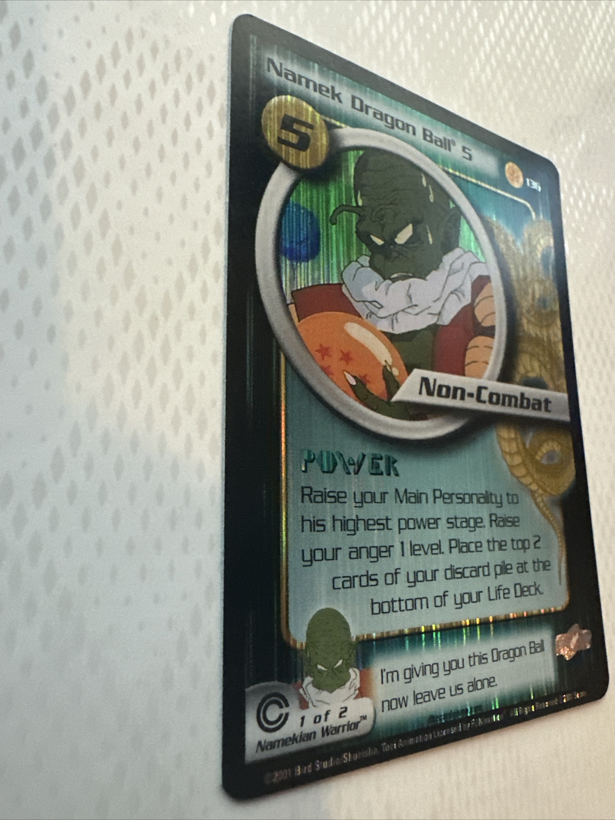 Namek Dragon Ball 5 HOLO FOIL Rare LIMITED 136 DBZ TCG Dragon Ball Z ...