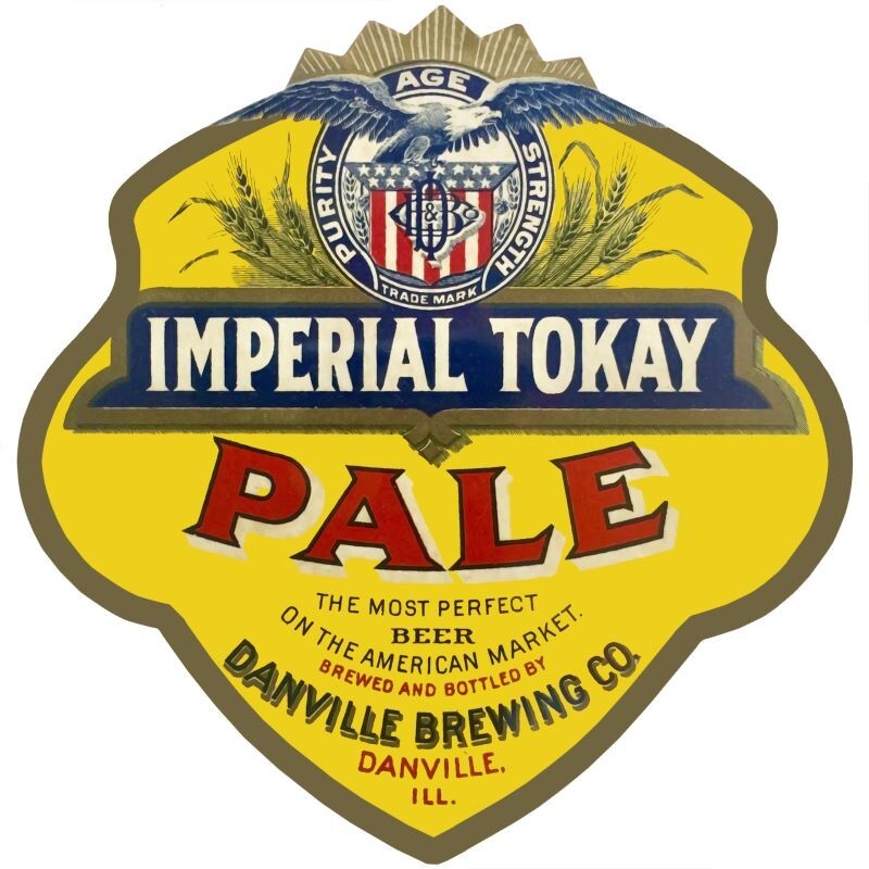 Imperial Tokay Beer Danville IL DIECUT NEW Sign 18" Wide USA STEEL 3 ...