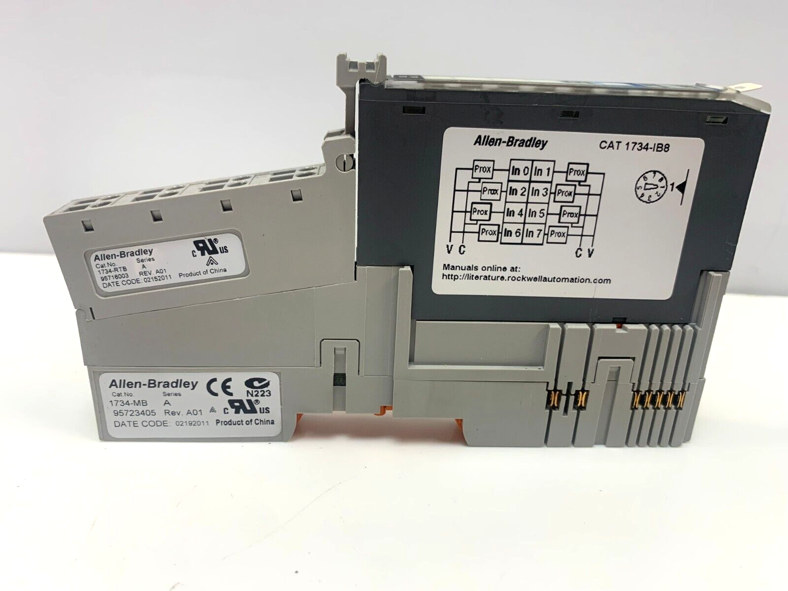 Allen Bradley 1734-IB8 Point I/O Input Module 8 Chan - With Terminal ...