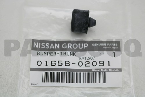 0165802091 Genuine Nissan BUMPER-HOOD 01658-02091 | eBay