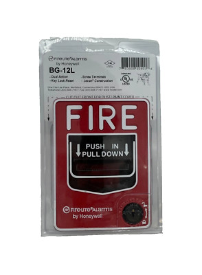 Fire-Lite BG-12L Dual Action Pull Station - Same Day Shipping (SEALED ...