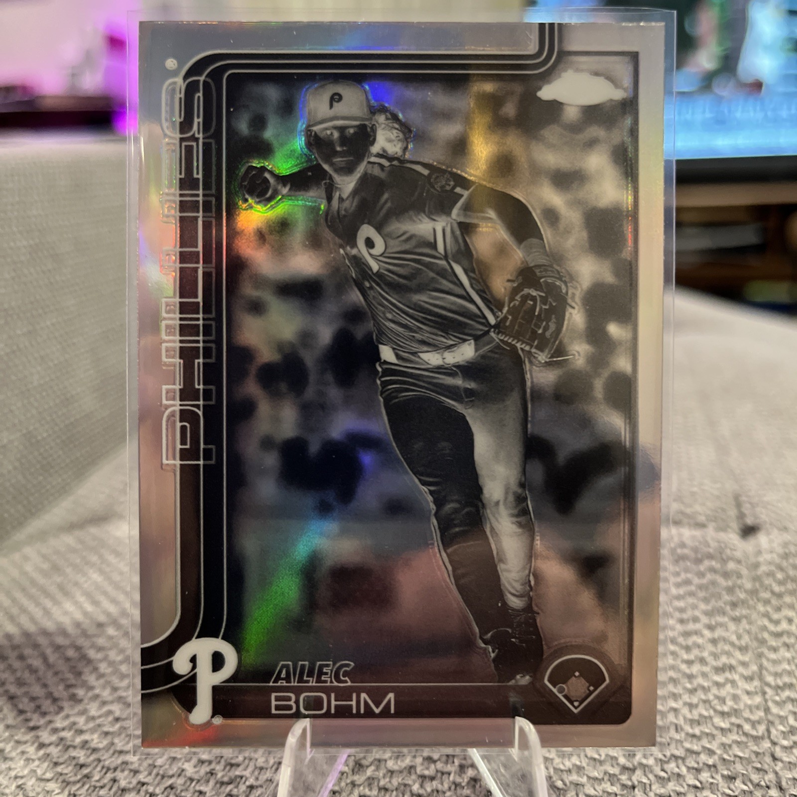 2025 Topps Chrome Negative Refractor #57 Alex Bohm Phillies | eBay