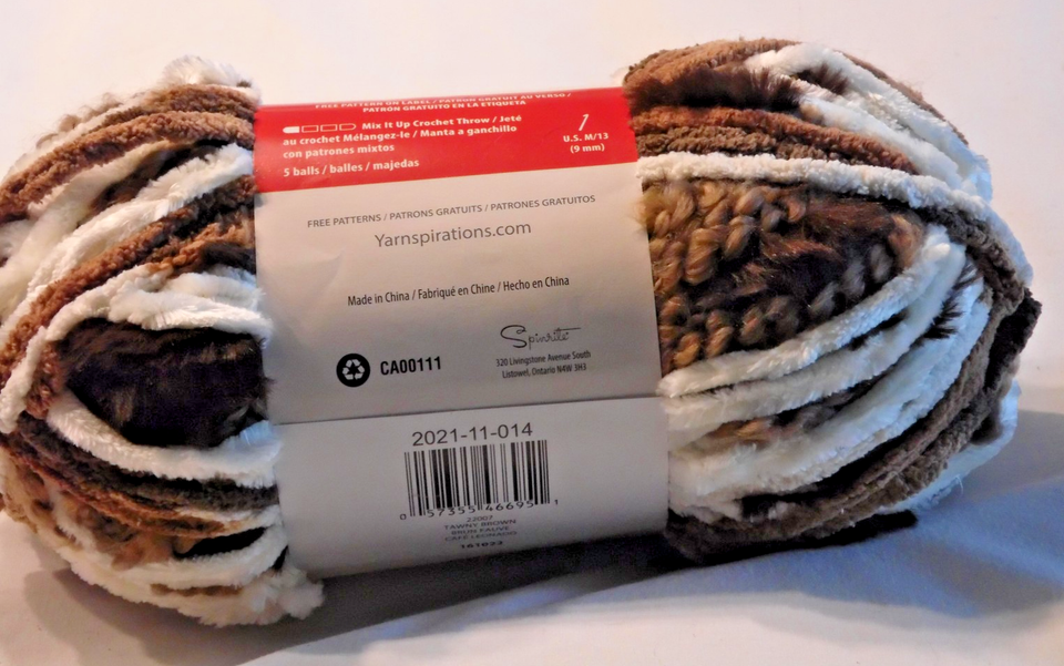 Yarnspirations Bernat Casa Yarn Super Bulky 6 Tawny Brown 22007 225g 7.9oz | eBay