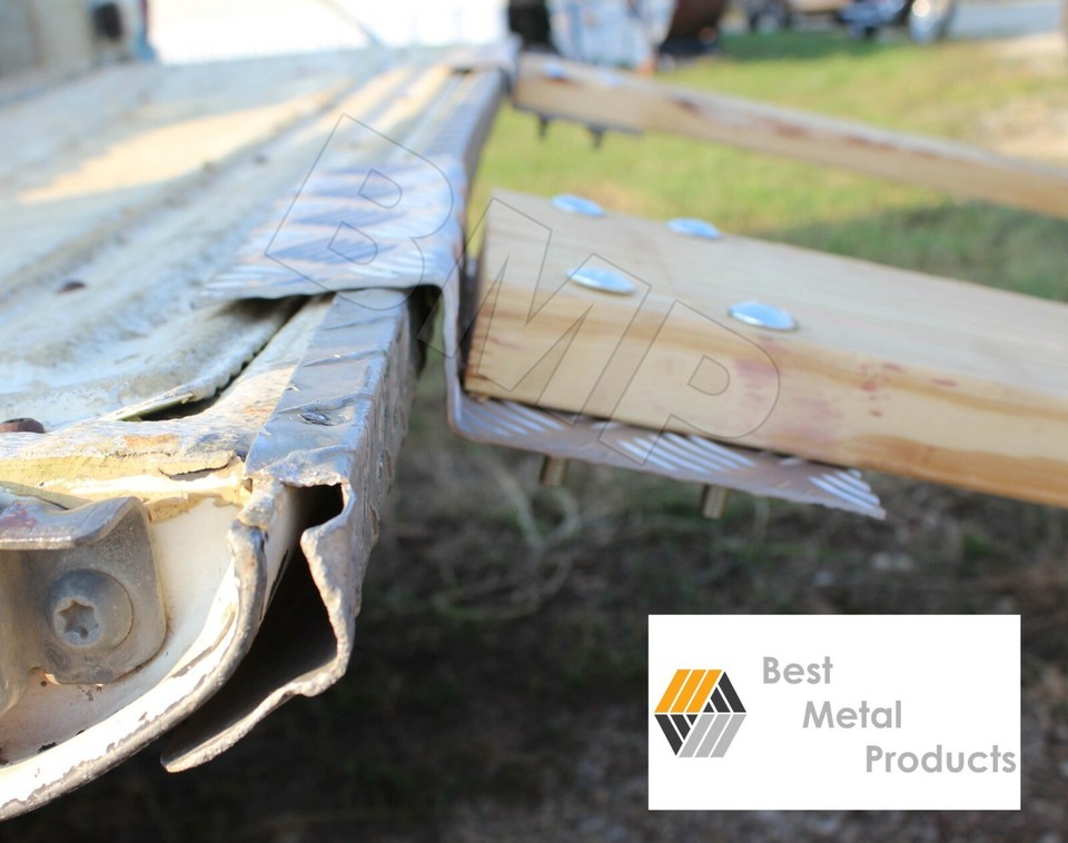 Diamond Plate Aluminum Loading Ramp End Kit Truck Bed Ramp Incl. Bolts ...