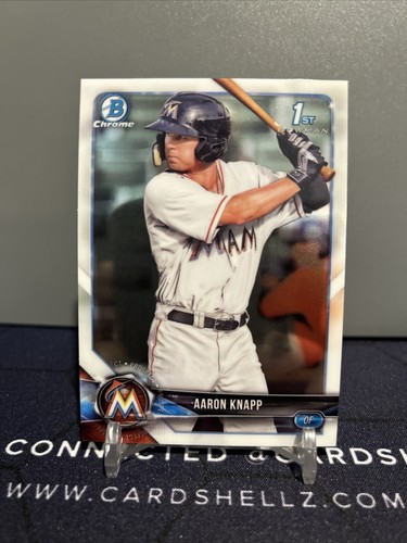 2018 Bowman Chrome 1st Aaron Knapp Miami Marlins | eBay
