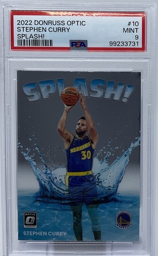 Steph Curry PSA 9 - 2022 Donruss Optic ‘Splash!’ - Warriors, Davidson ...