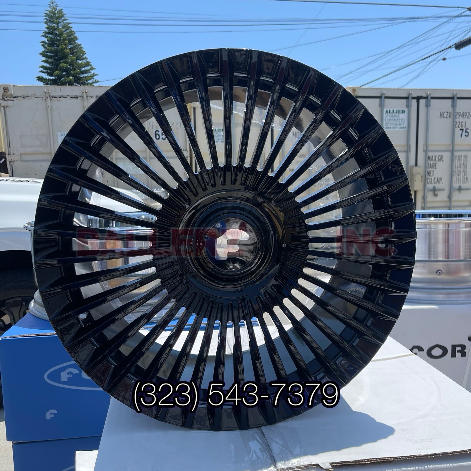 22X9-10.5 FORGIATO WHEELS TRIMESTRE MB GLOSS BLACK 5 LUG XL FLOATER CAP ...