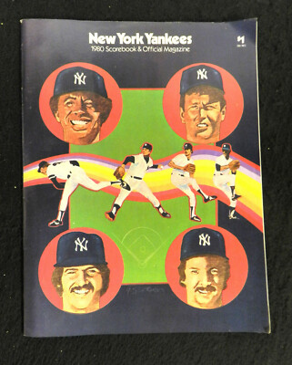 1980 NEW YORK YANKEES BASEBALL PROGRAM i | eBay