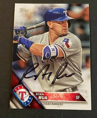 Ryan Rua Signed 2016 Topps Update US Card Auto Texas Rangers Autograph ...