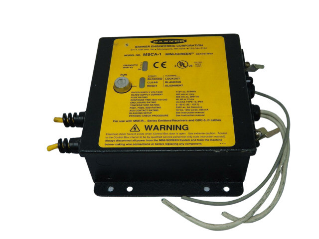 Banner Engineering MSCA-1 Mini-Screen Light Curtain Control Box for ...