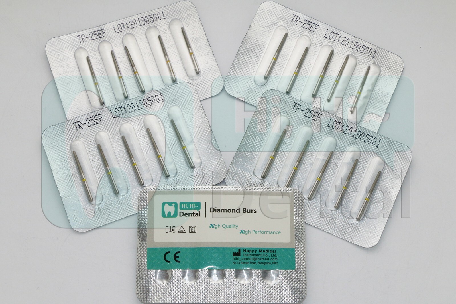 25 Stck. Dental Diamant Bohrungen FG rundes Ende Kegel 856L/016XF TR-25EF extrafeine Körnung | eBay