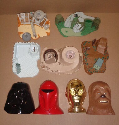 #1 1990's Star Wars Micro Machines Transforming Playset Bases Heads ...