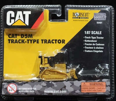 Norscot CAT D5M Track-Type Tractor HO Scale 1:87 Die-Cast Model 55401 ...