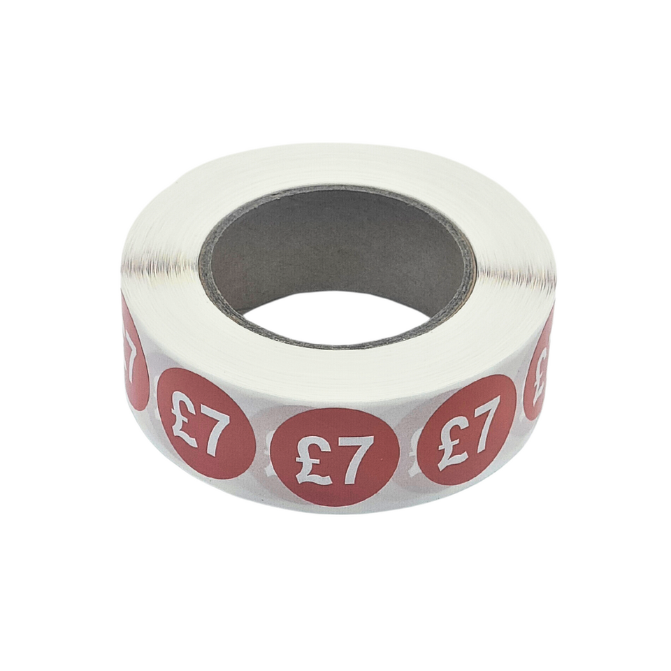 1000x 25 mm red price self adhesive stickers sticky labels | eBay UK