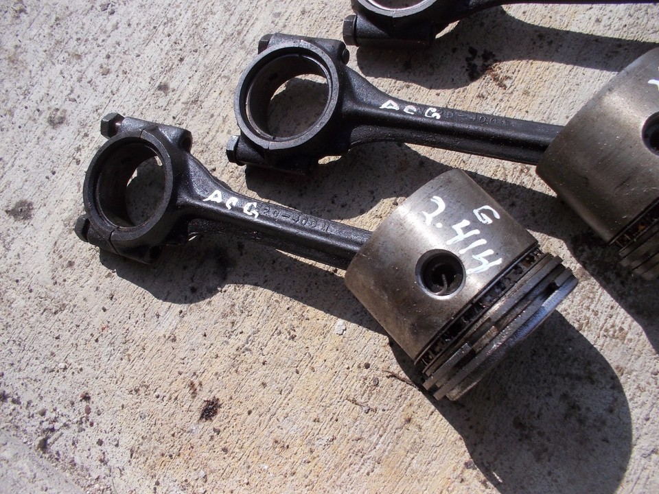 Allis Chalmers G Tractor AC AC engine motor piston pistons rod rods ...