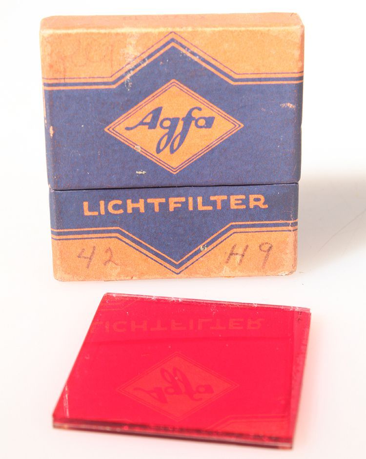 AGFA GLASS FILTER, GERMAN, ORIGINAL BOX, 45MM RED | eBay