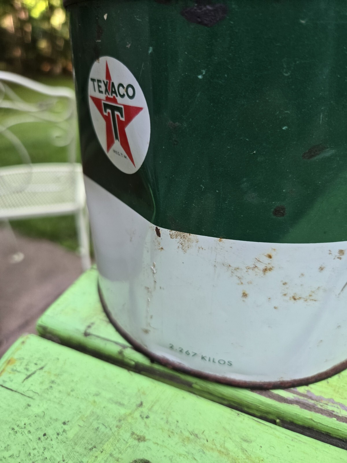 Vintage Texaco Oil Rust Proof Compound L 5 Lb. Can | eBay