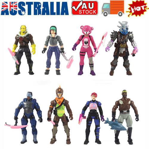 8Pcs Fortnite Series Skull Trooper Ninja Outlander Action Figures Toy ...