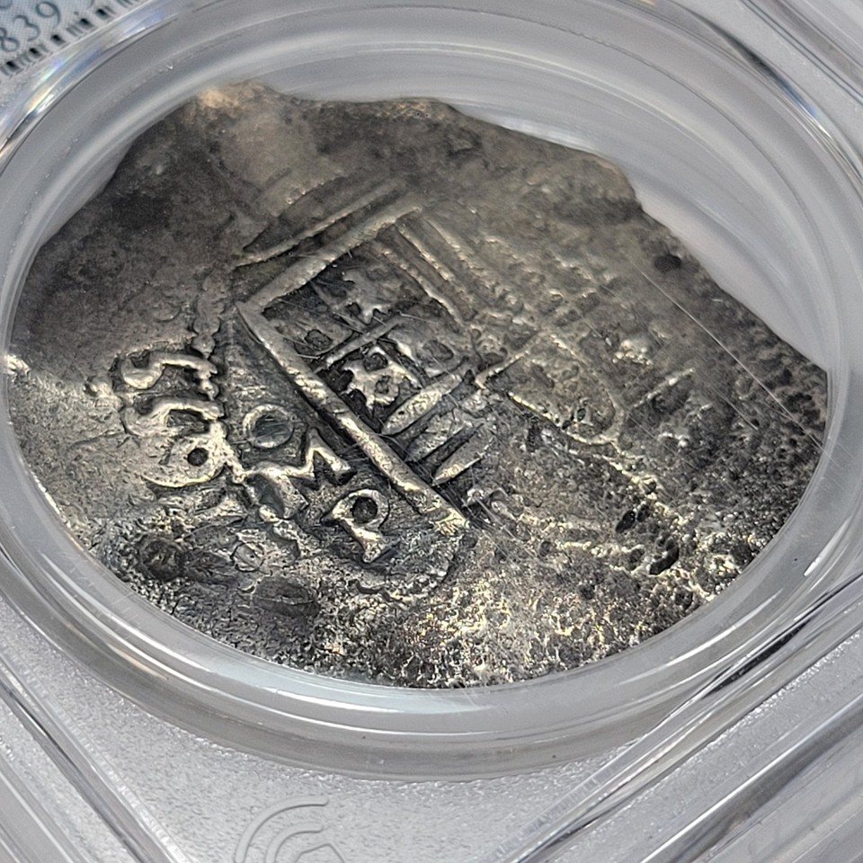 1655 FULL DATE Mexico Cob 8 Reales PCGS VF Shipwreck Effect Amazing *M153 | eBay