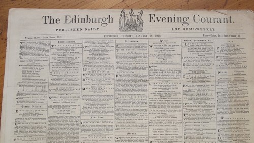 1868. Glasgow. North Queensferry. Dunbar. Duke of Argyll. | eBay UK