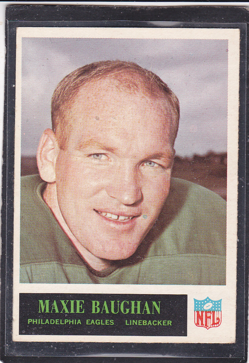 1965 MAXIE BAUGHAN - Philadelphia Football Card - #129 - Philadelphia ...