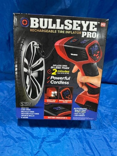 Bullseye Pro Red Portable Rechargeable Tire Inflator with Digital ...