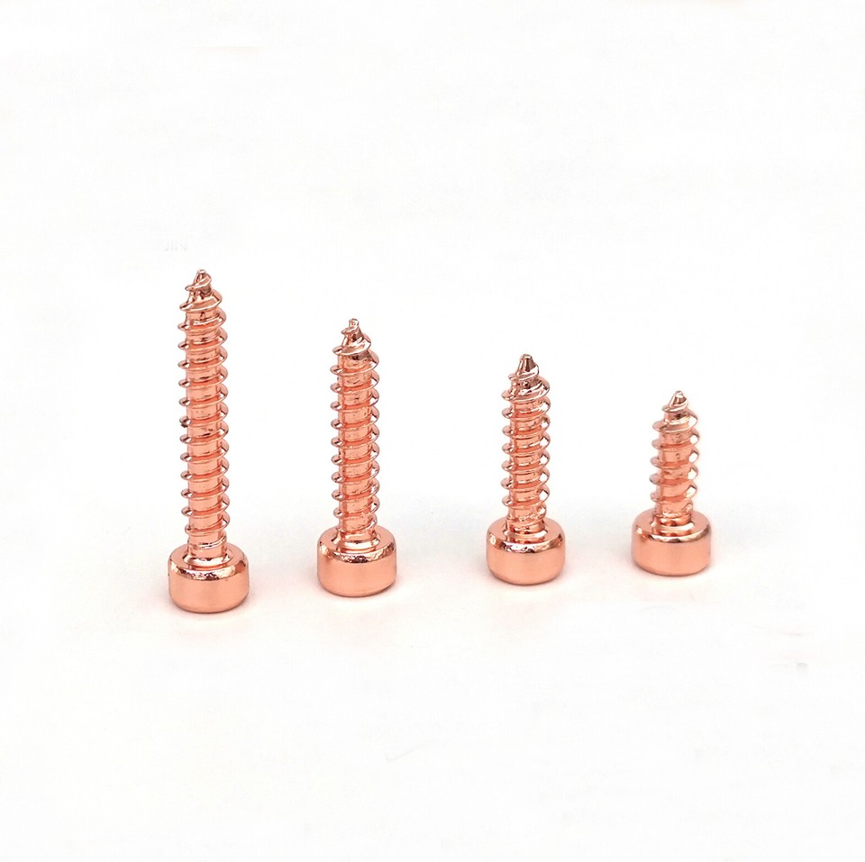 M4 M5 M6 Allen Rose Gold Plated Stainless Steel Self-tapping Screw ...