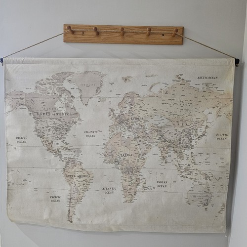 Sepia Toned World Map Tapestry (Read Details) | eBay