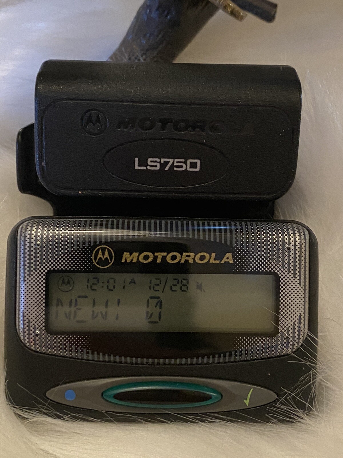 Motorola Flex Pager Beeper Digital Display w Holster Clip MHz TESTED | eBay