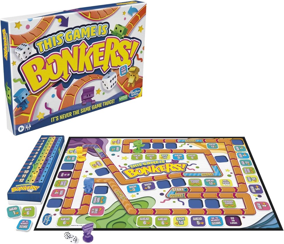 Hasbro Gaming This Game is Bonkers Board Game, Fresh Update of Classic ...