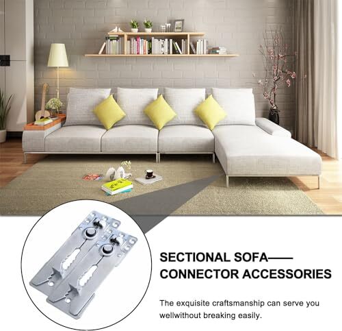 Couch Connectors Furniture Brackets Clips to Hold Sectional Together ...