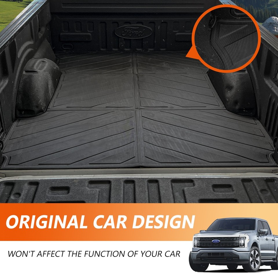 Truck Bed Liner TPE Truck Bed Mats Cargo Liner For 2015-2025 Ford F150 ...