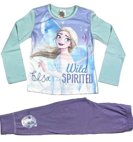 Official Girls Disney Frozen Elsa Pyjamas Pajamas Pjs Kids Children's 5 ...