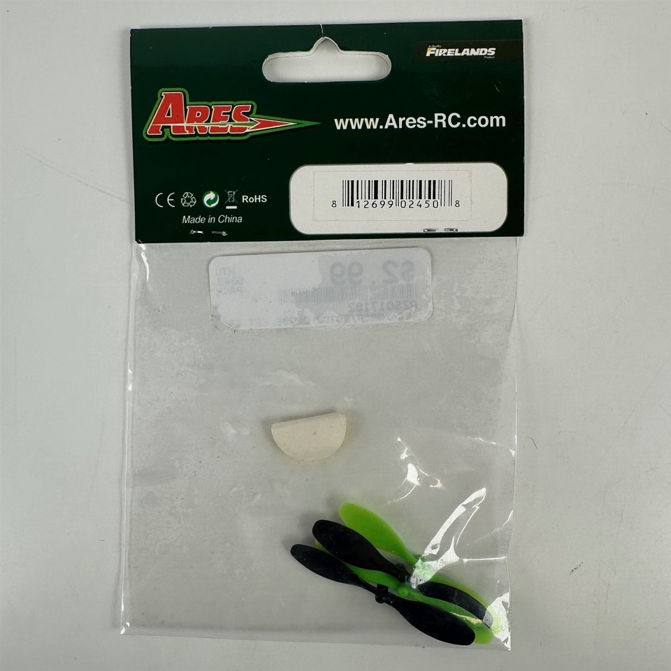 Spidex Propeller/Rotor Blade Set (2 Green, 2 Black) Ares AZSQ 17182 NEW ...