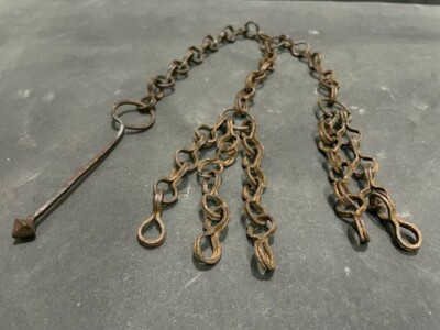 OLD VINTAGE RARE HANDMADE UNIQUE RUSTIC IRON LAMP CHAIN, FOR ...