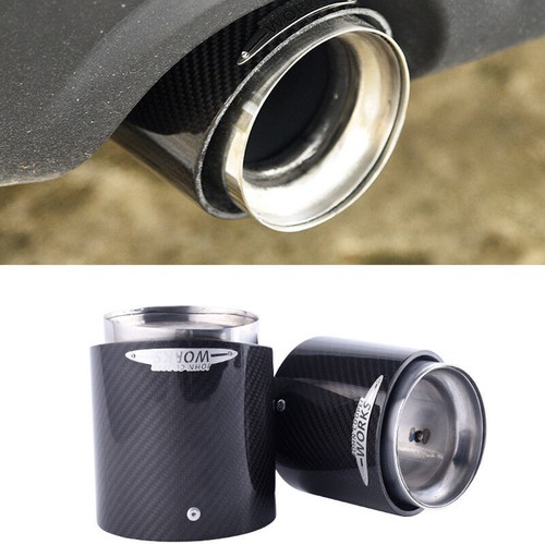2pc for Mini Cooper F54-F55 LGL Carbon Fiber Steel Exhaust Pipe Tail ...