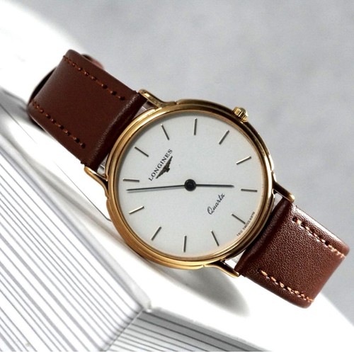 Longines Men's Gold Quartz Watch Replaced Battery Used | eBay