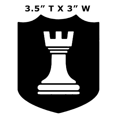 White Rook Chess Piece - Car Truck Window Bumper Graphic Vinyl Sticker ...