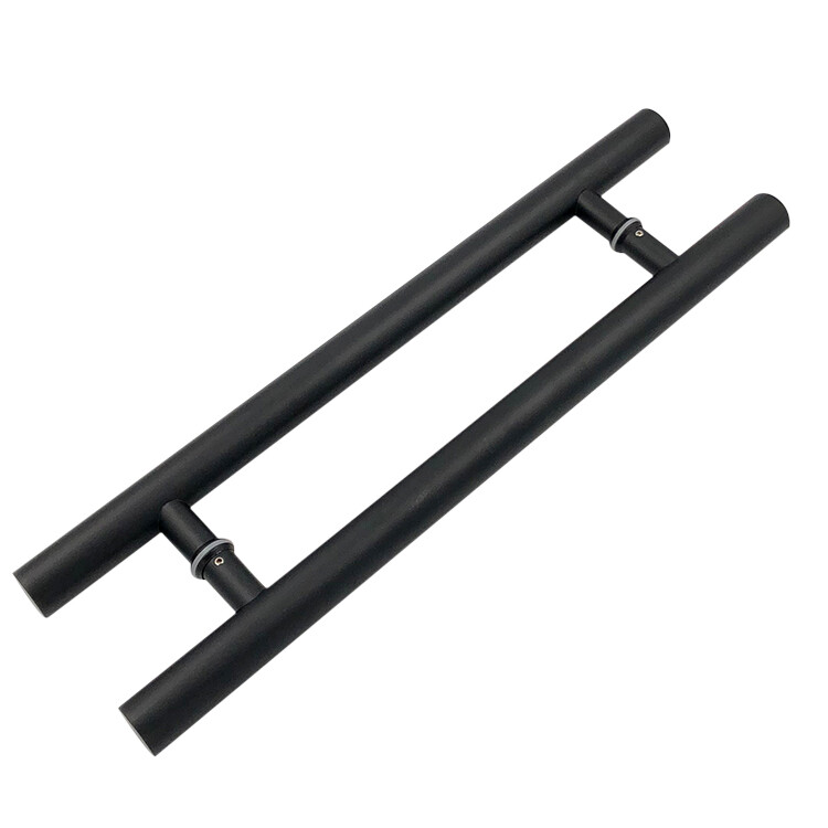 Entry Front Door Long Black Door Pull Handle Stainless Steel Entry ...