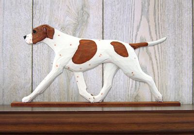 English Pointer Sign Plaque Wall Decor Orange/White | eBay