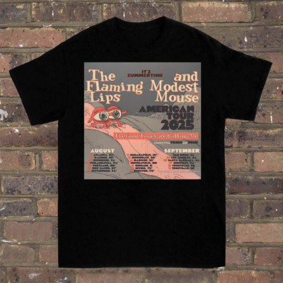 The Flaming Lips And Modest Mouse Co-Headline Tour S-5XL T-shirt ZL1682 ...
