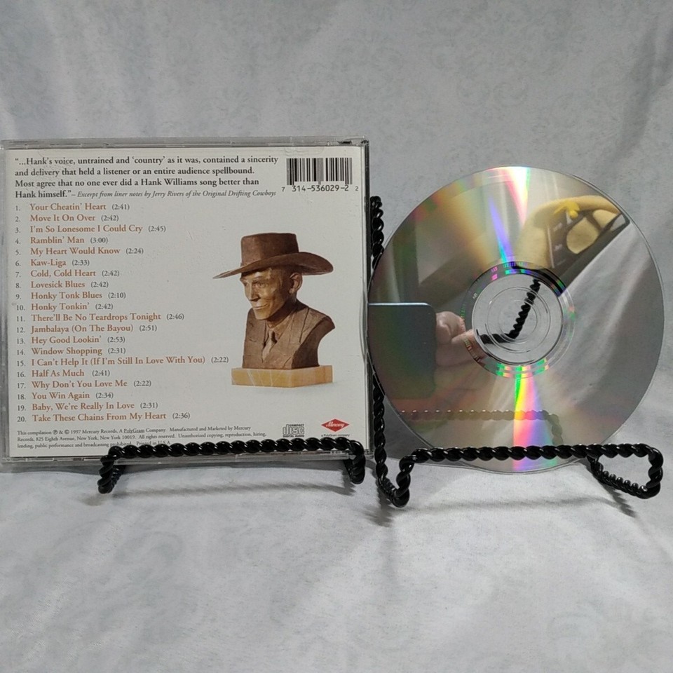 20 of Hank Williams' Greatest Hits - Hank Williams (CD, Oct-1990 ...