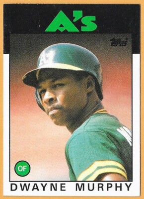 DWAYNE MURPHY OAKLAND ATHLETICS #8 - TOPPS NM-MT 1986 | eBay