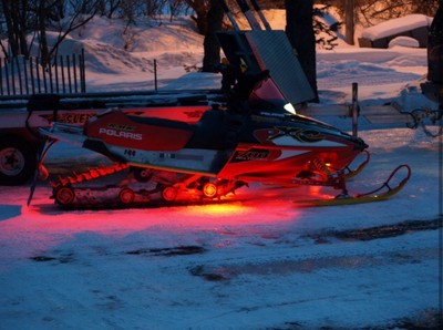 LED Snowmobile Underglow 12v Custom LED Neon Accent Lighting Red 4 Pcs ...
