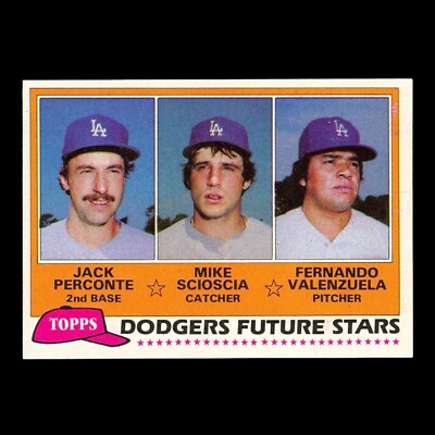 1981 Topps #302 Fernando Valenzuela Rookie Card RC MINT + 2 Vintage ...