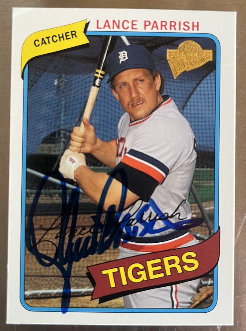 LANCE PARRISH 2003 Topps All-Time Fan Favorites Baseball Card #69 AUTO ...