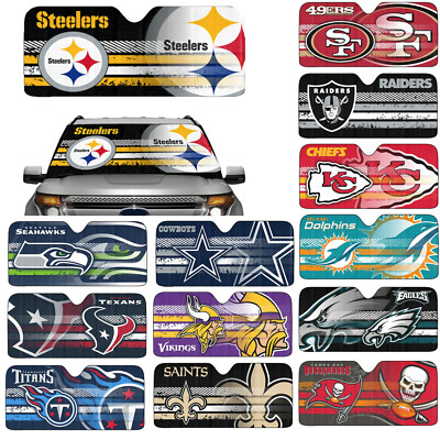 NFL 32 Teams Car Truck Suv Accordion Folding Front Window Windshield ...