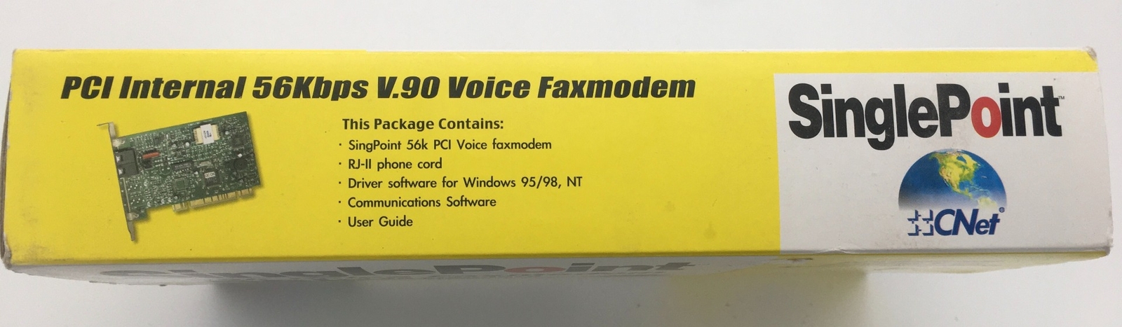 CNET SinglePoint 56K voice fax modem, internal V.90 standard, PCI, 91 ...