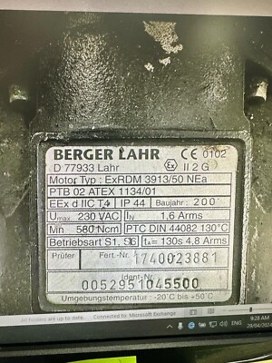 berger lahr 3913/50 NEa stepper motor | eBay